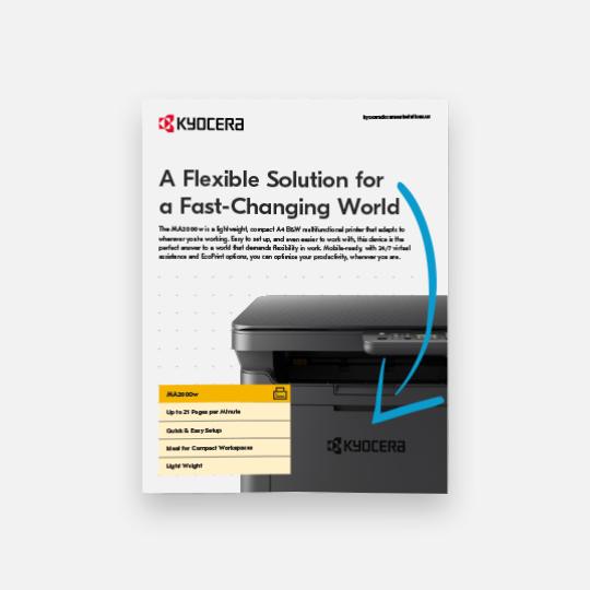 Conozca el PA2000w y el MA2000w | Kyocera Document Solutions Mexico